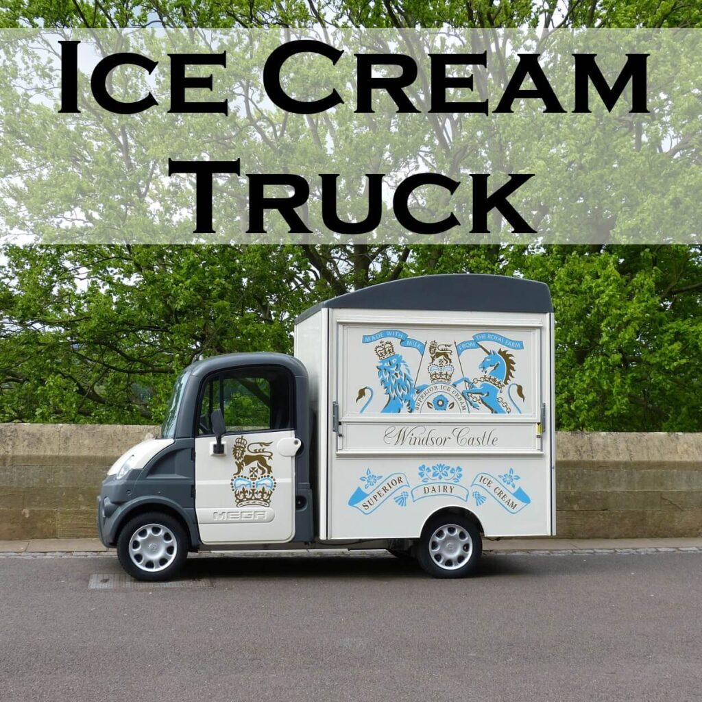 Ice Cream Truck - Serving Ice Cream