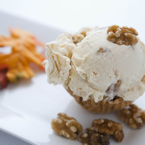 Maple Walnut Ice Cream Recipe - Serving Ice Cream