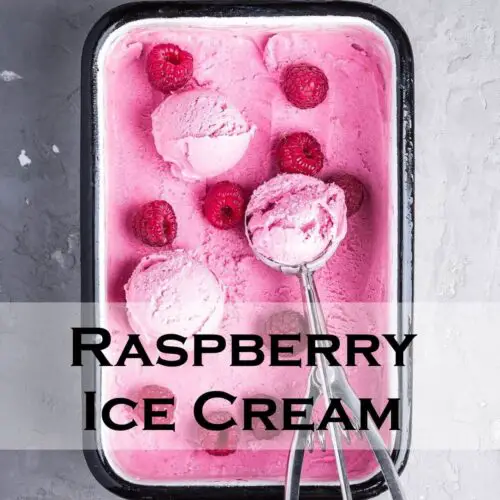 Raspberry Ice Cream Recipe - Serving Ice Cream