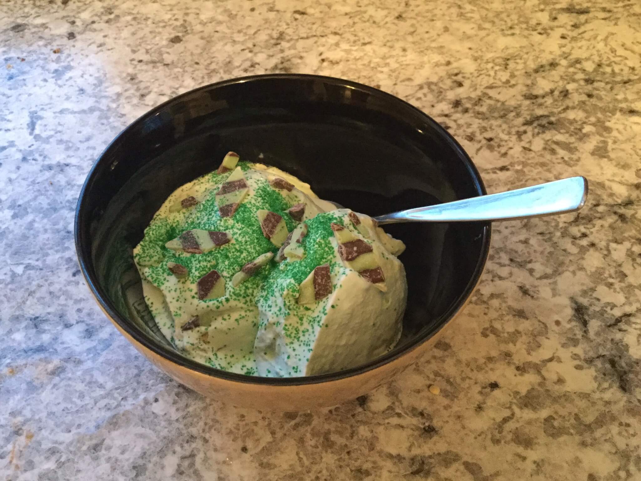 St Patrick's Day Ice Cream Recipe - Serving Ice Cream